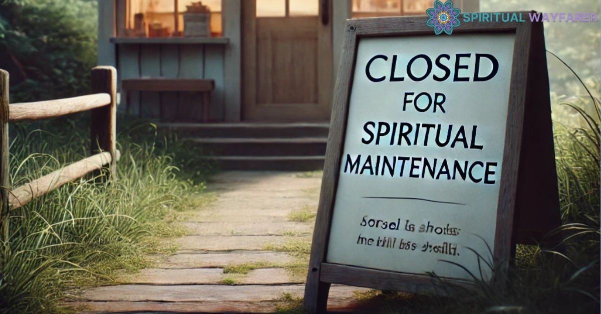 Unlocking Harmony: Embrace the 'Closed for Spiritual Maintenance ...
